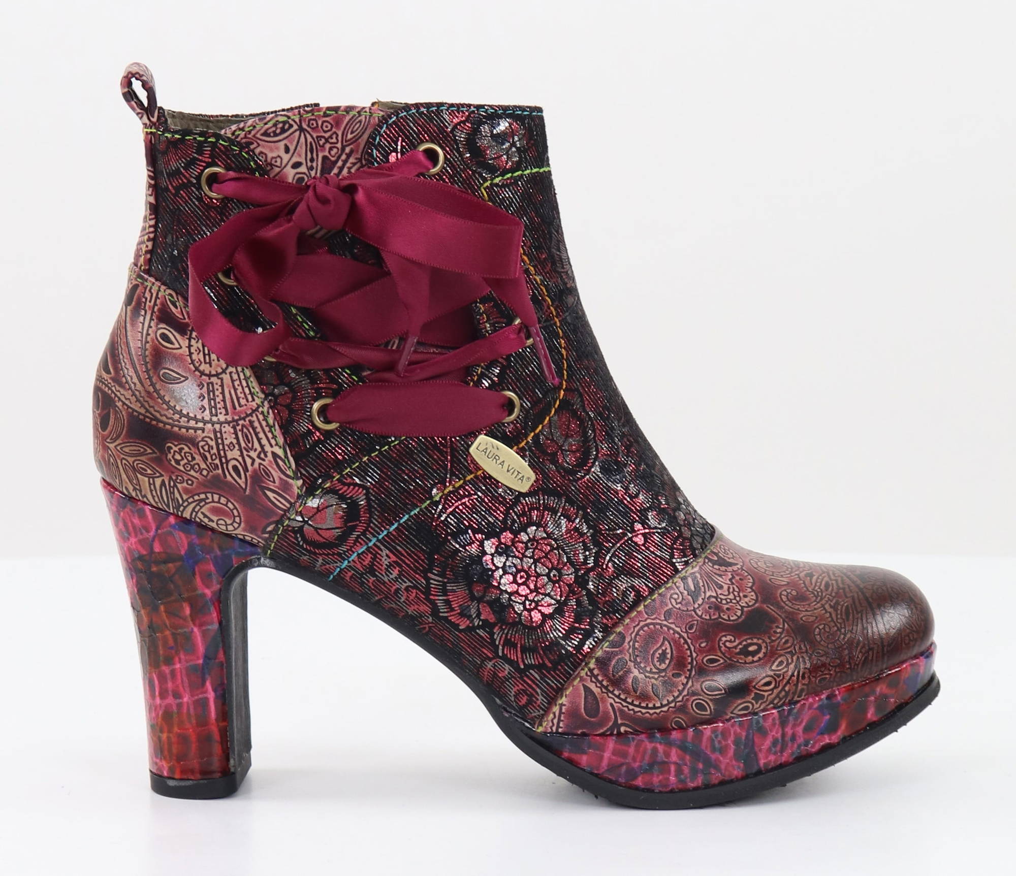 Laura Vita Ankle Boots Hicao 0522 wine - Stilettoshop.eu webstore