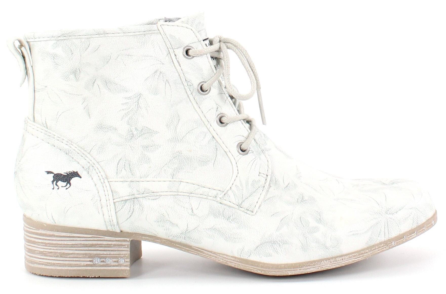 Mustang Ankle Boots 1279-501-100 off-white - Stilettoshop.eu webstore