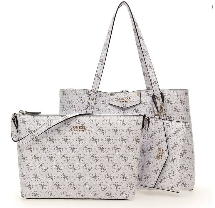 Guess Shoulder bag Eco Brenton white logo - Stilettoshop.eu webstore