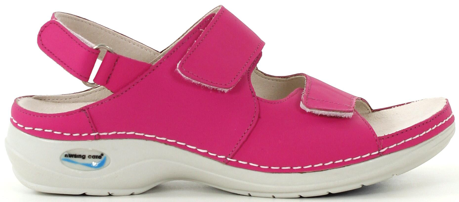 Nursing Care Machine washable sandals WG909 fuchsia - Stilettoshop.eu ...