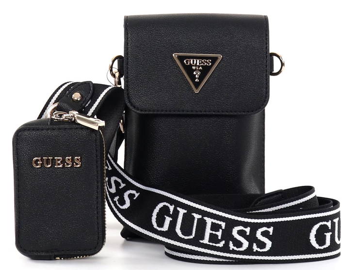 Guess Bag Latona Flip Chit chat black - Stilettoshop.eu webstore