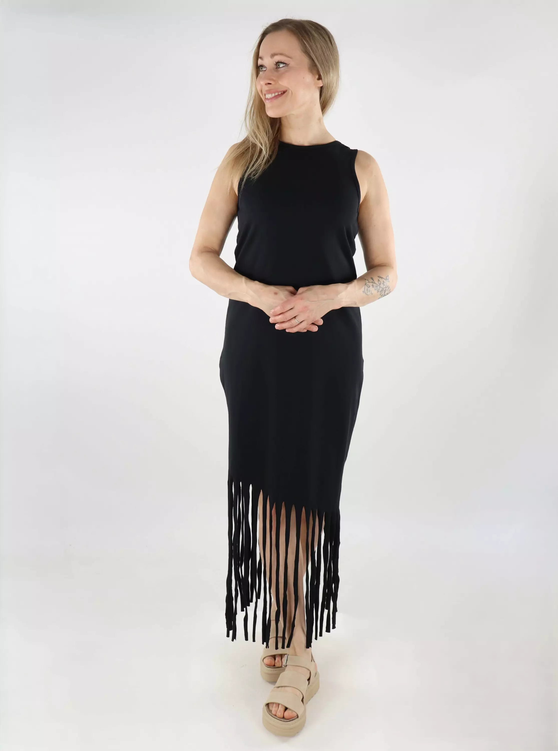 Only fringe dress Fringe black/wide fring - Stilettoshop.eu webstore