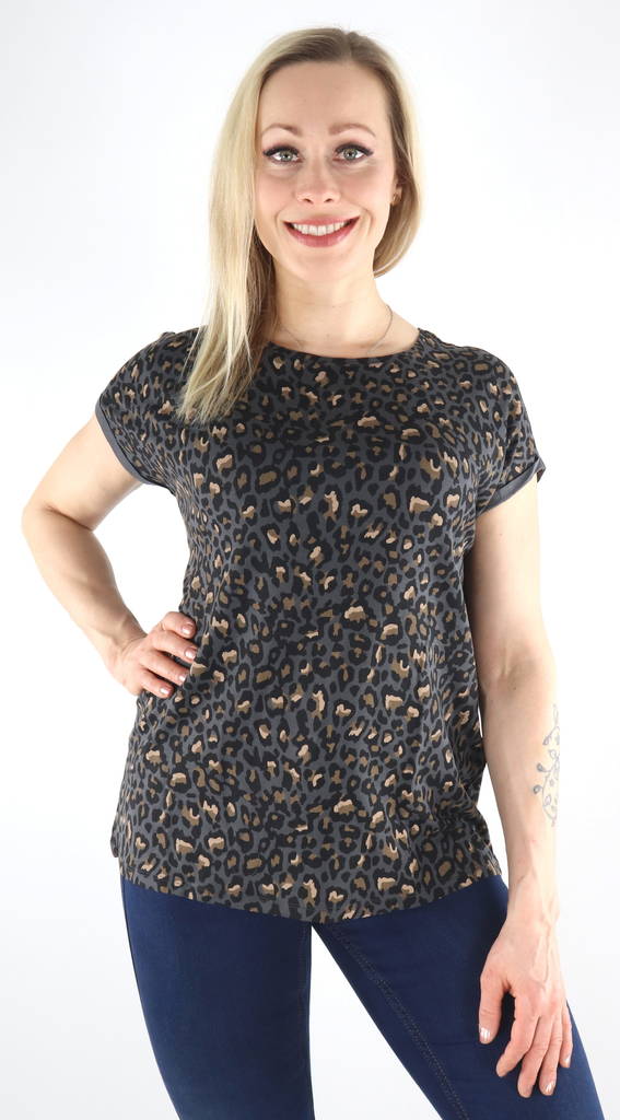 Vero Moda T-Shirt plain asphalt/linea - Stilettoshop.eu webstore