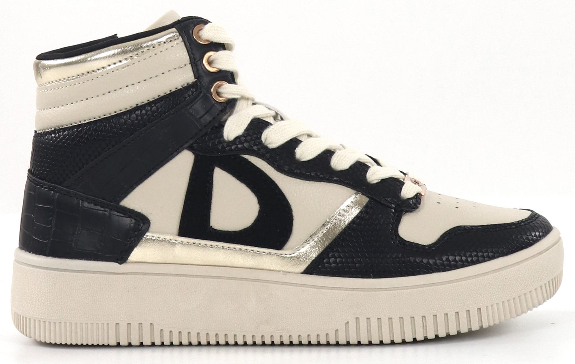 Duffy Sneakers 73-43823 beige/black - Stilettoshop.eu webstore