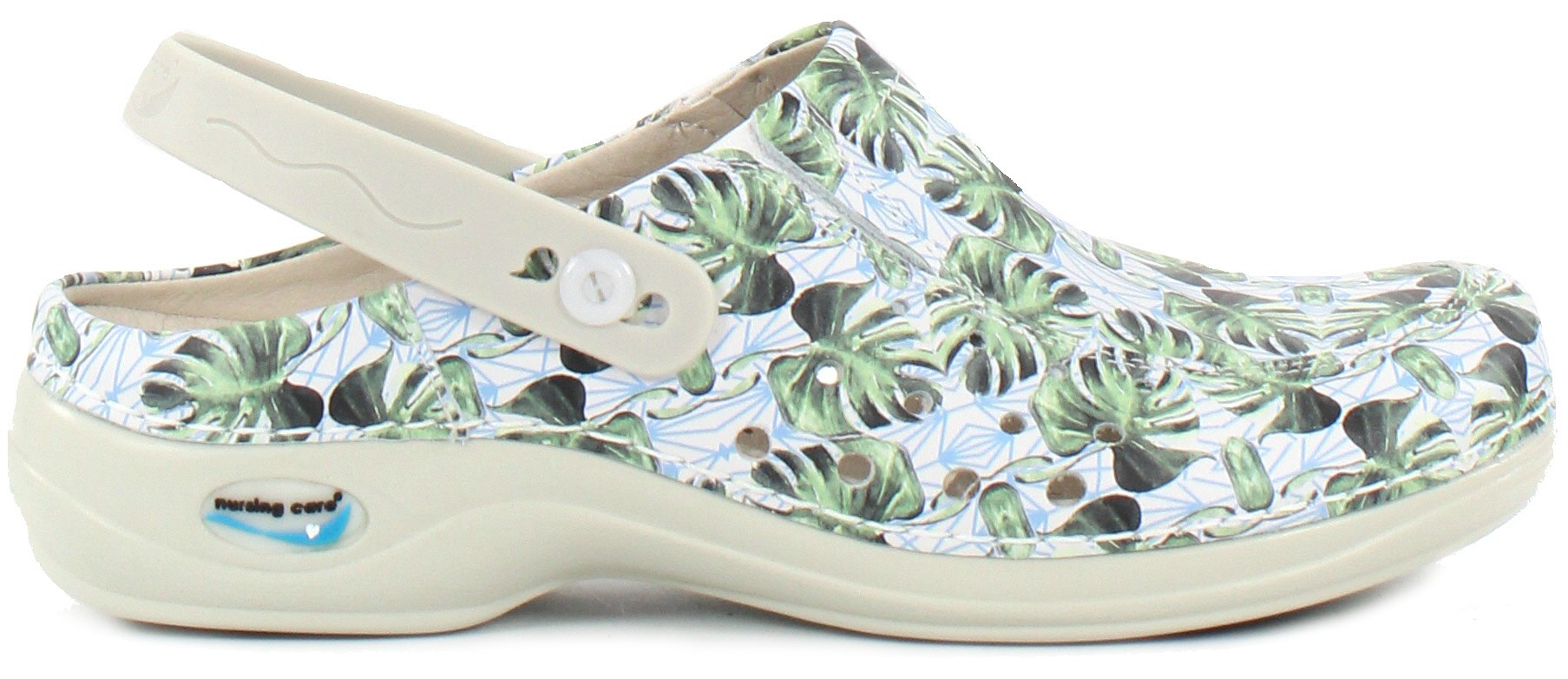 Nursing Care Machine Washable Work Shoes leather, Foliage ...