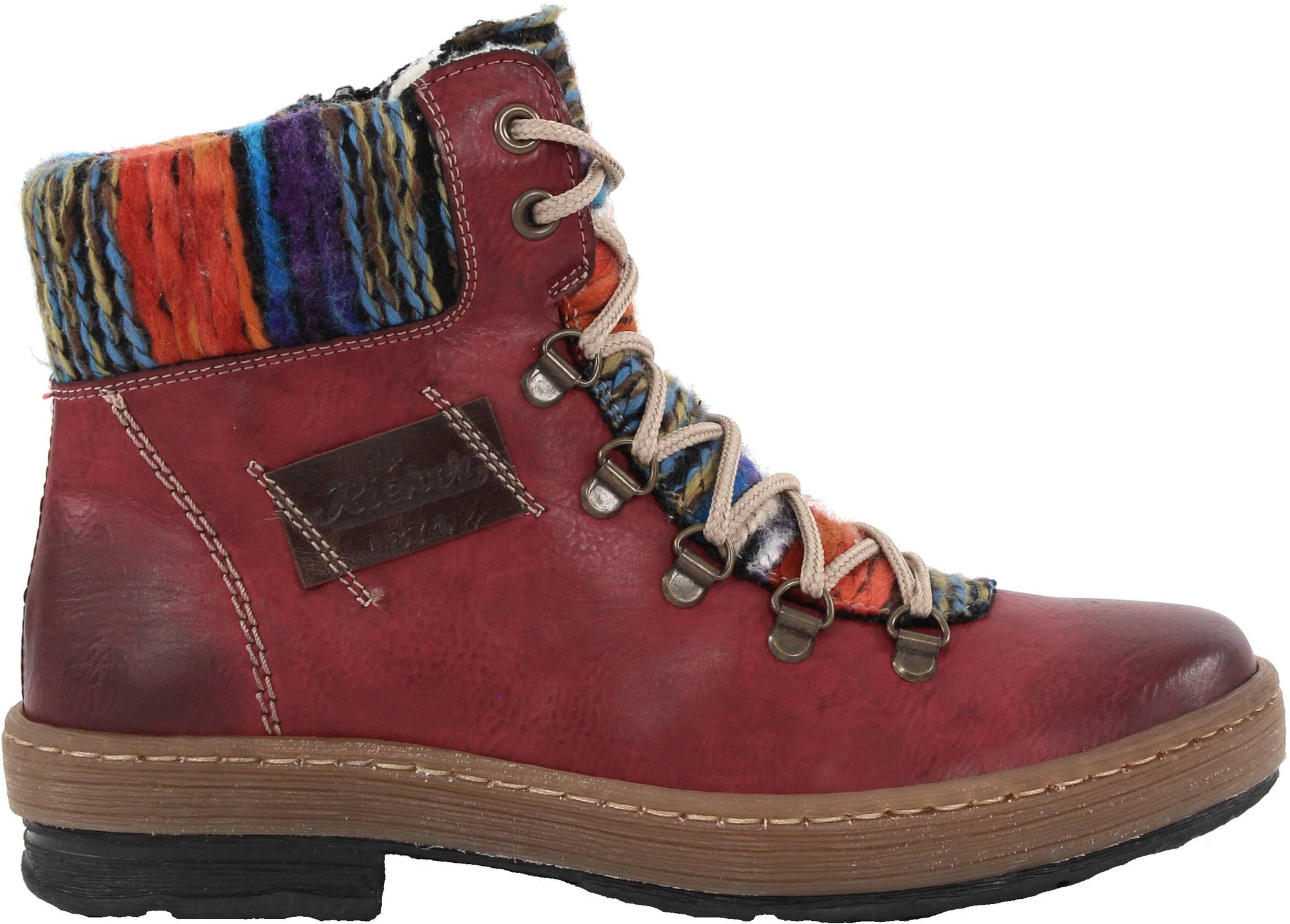 Rieker Ankle Boots Z6743-35, Red - Stilettoshop.eu webstore