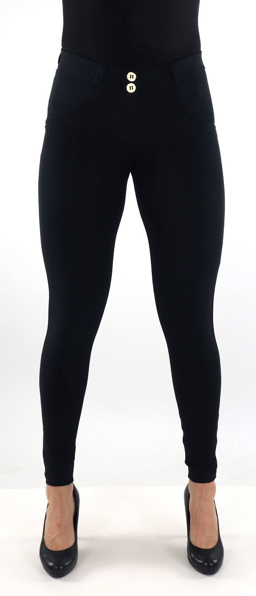Freddy pants WR.UP® Eco Regular Waist Super Skinny black - Stilettoshop ...