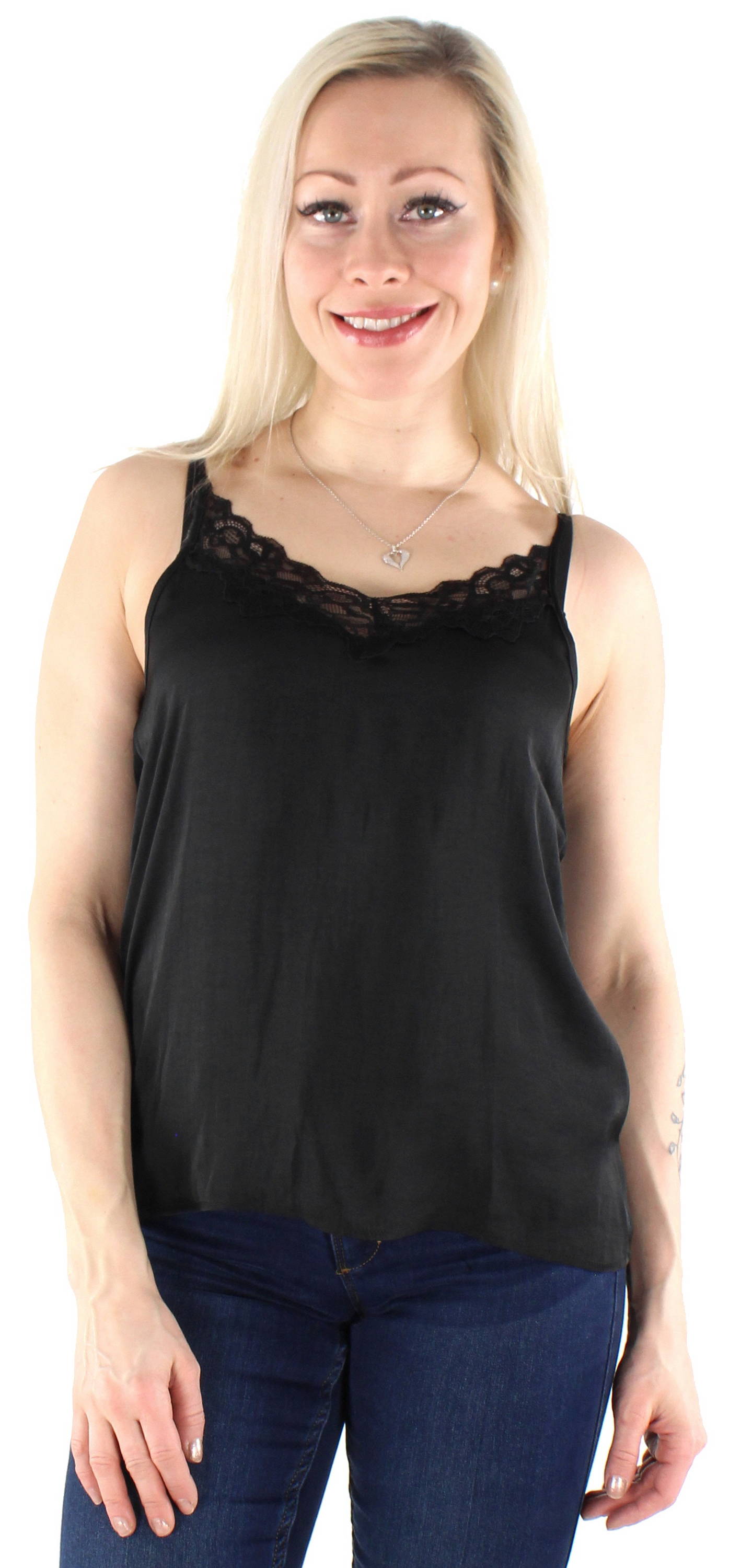 JDY Top Appa lace, Black - Stilettoshop.eu webstore