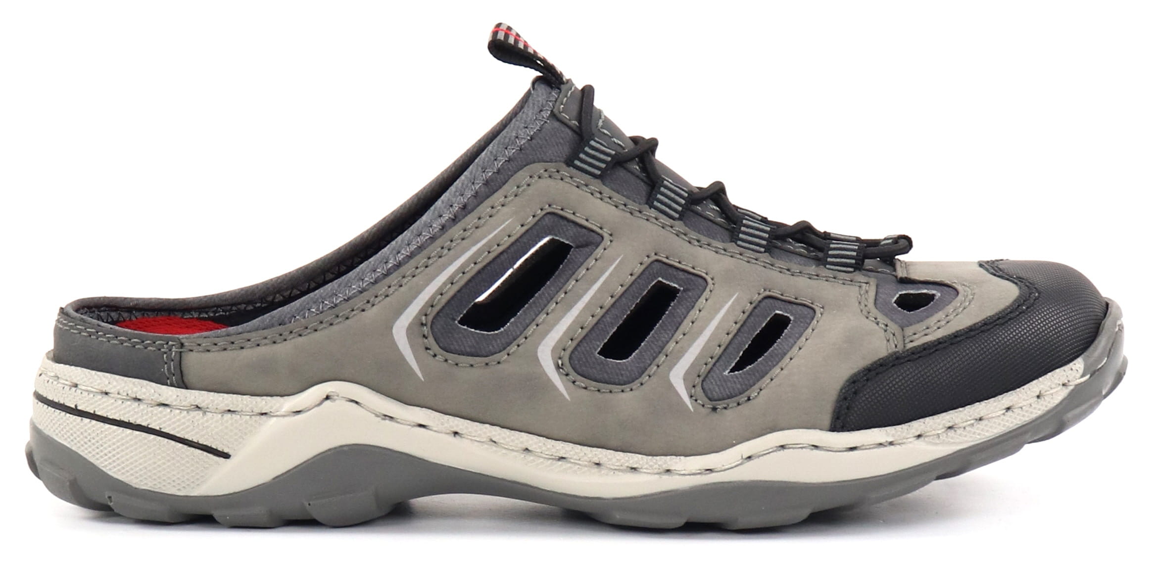 Rieker Mules 08051-40 gray - Stilettoshop.eu webstore