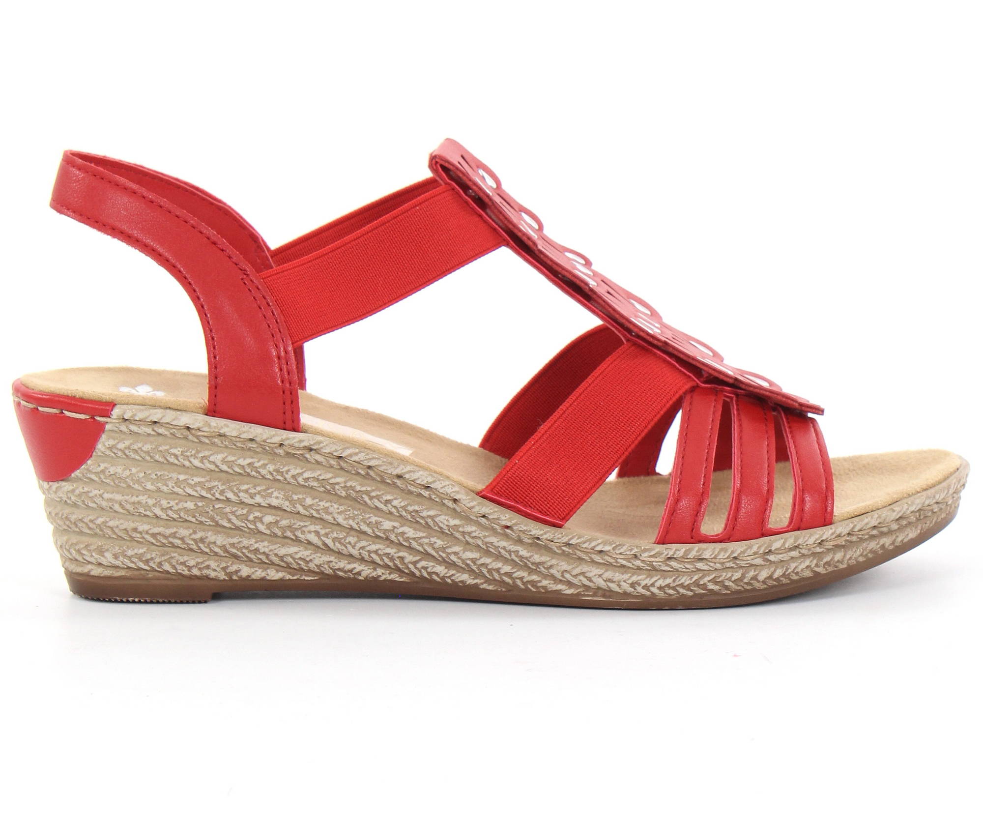 Rieker Sandals 62436-33, Red - Stilettoshop.eu webstore