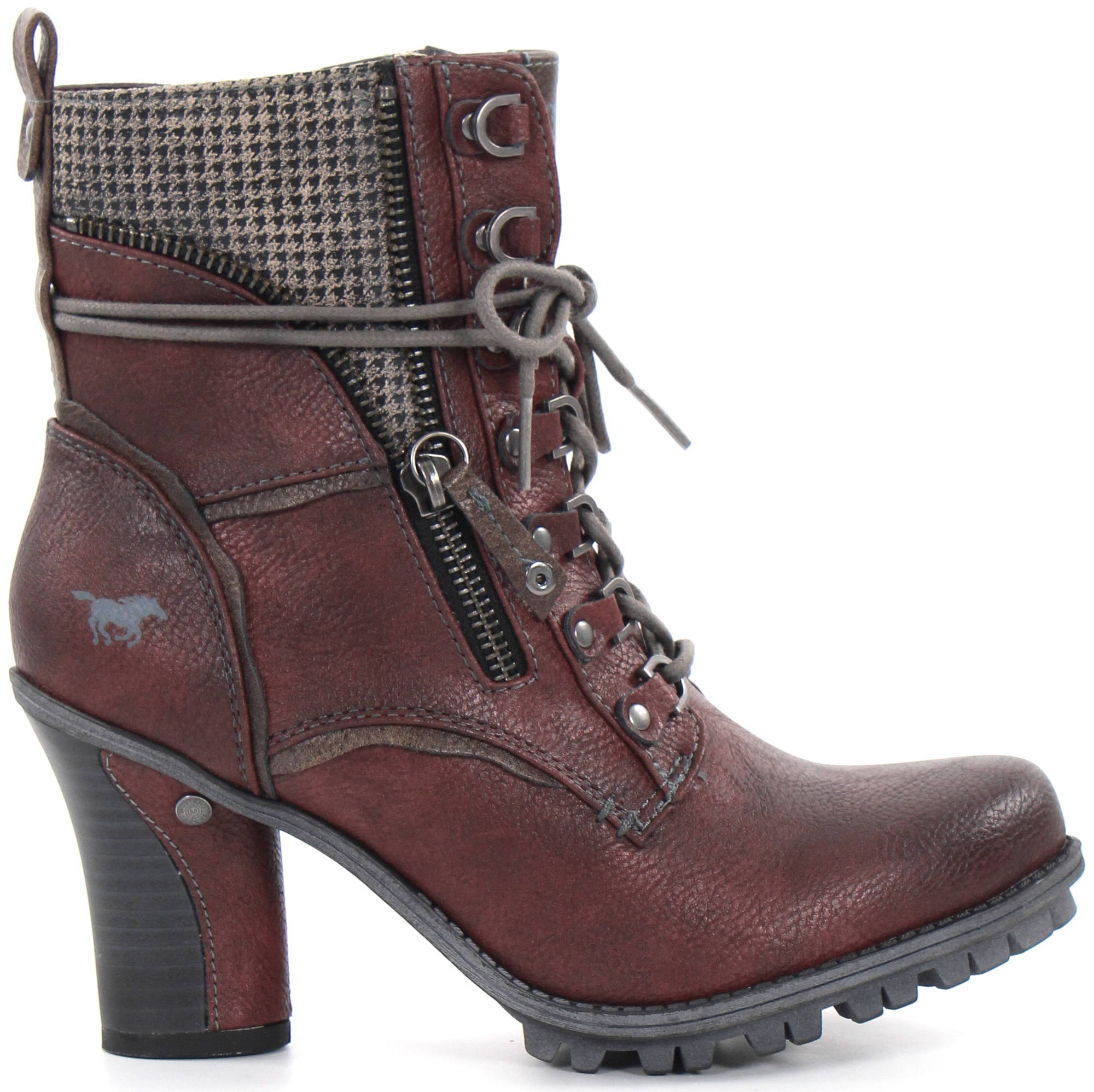 Mustang Ankle Boots 1141-614-55, Wine Red - Stilettoshop.eu webstore