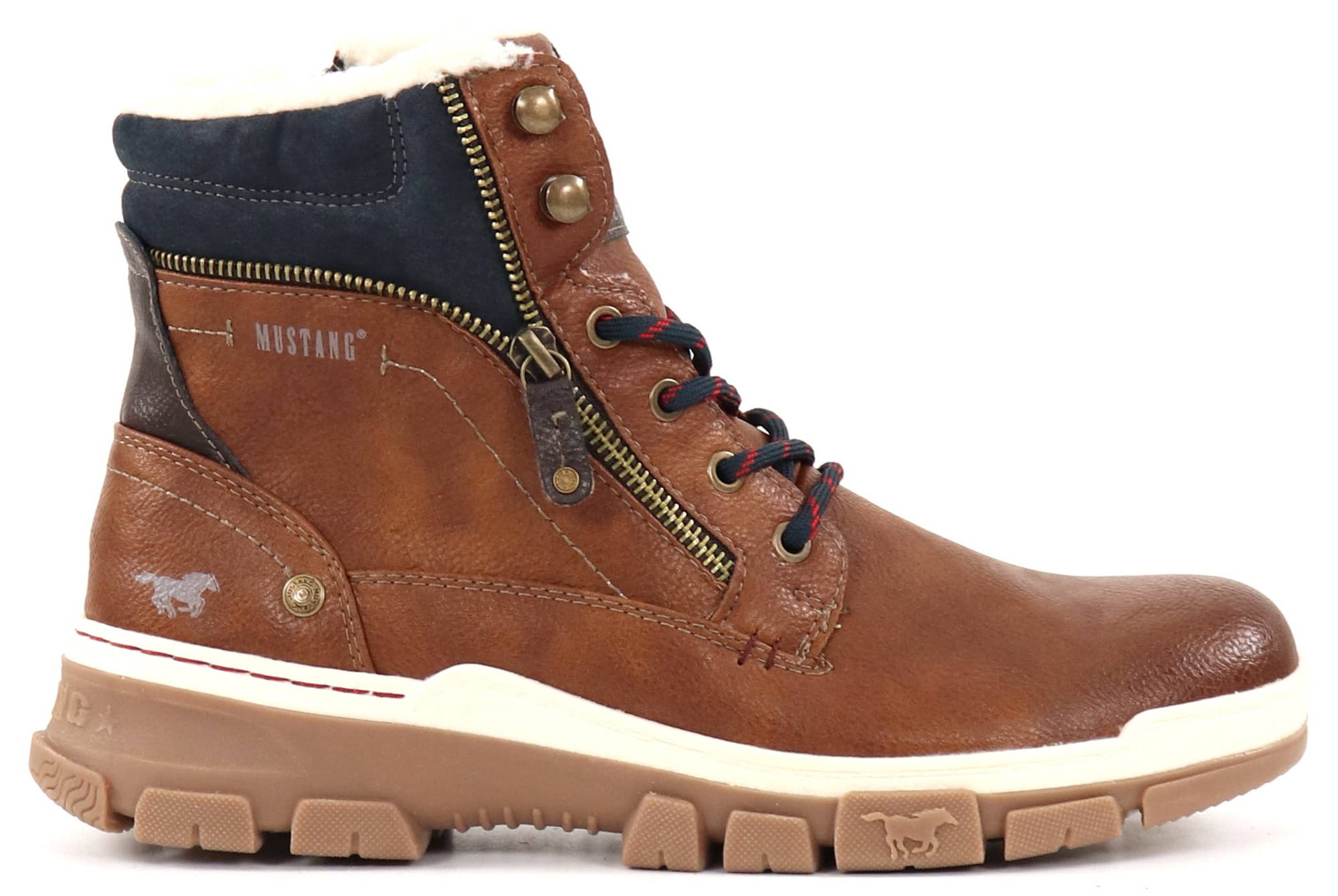 Mustang Ankle Boots 4159-605-307 cognac - Stilettoshop.eu webstore