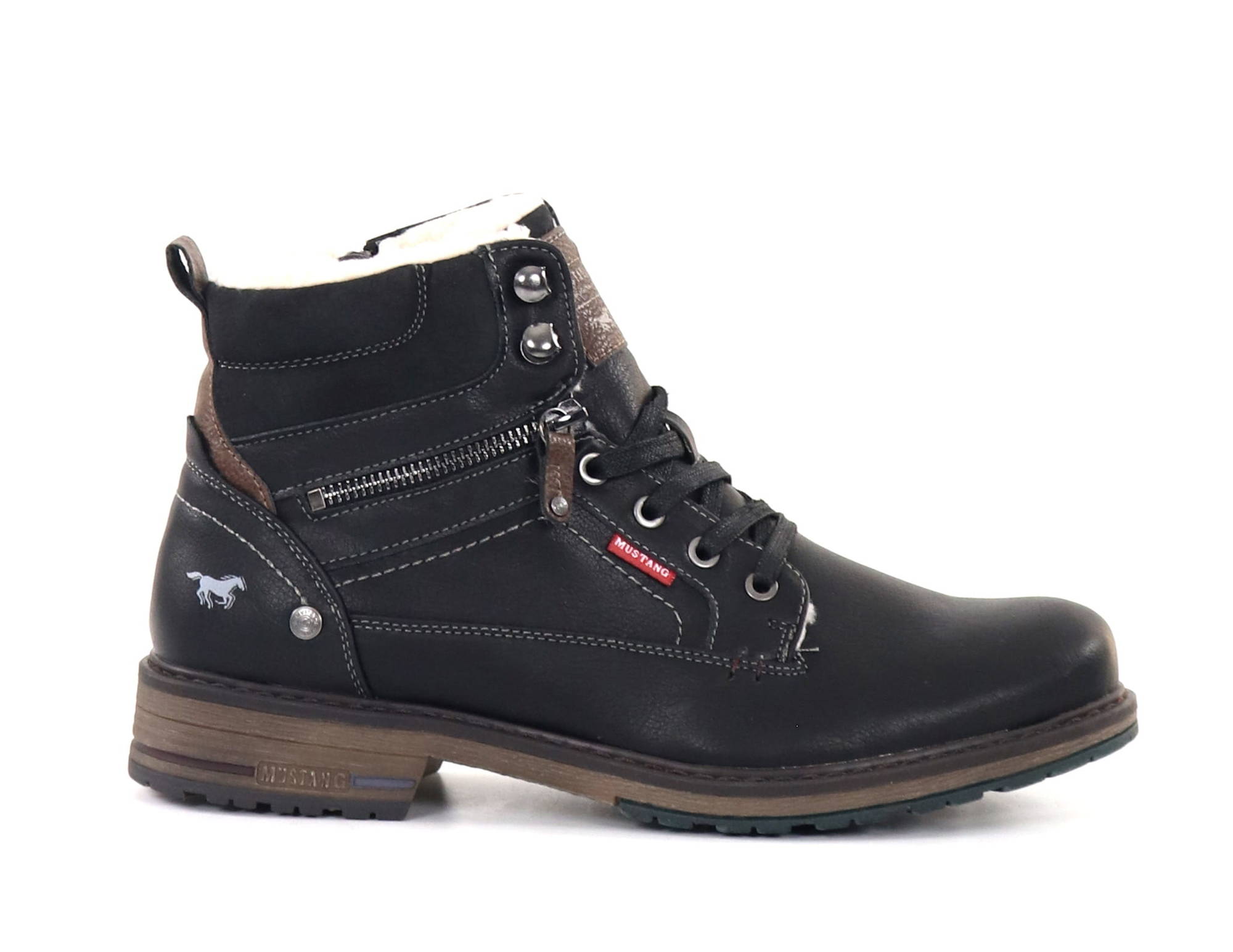 Mustang men's ankle boots 4157-603-9 schwarz - Stilettoshop.eu webstore