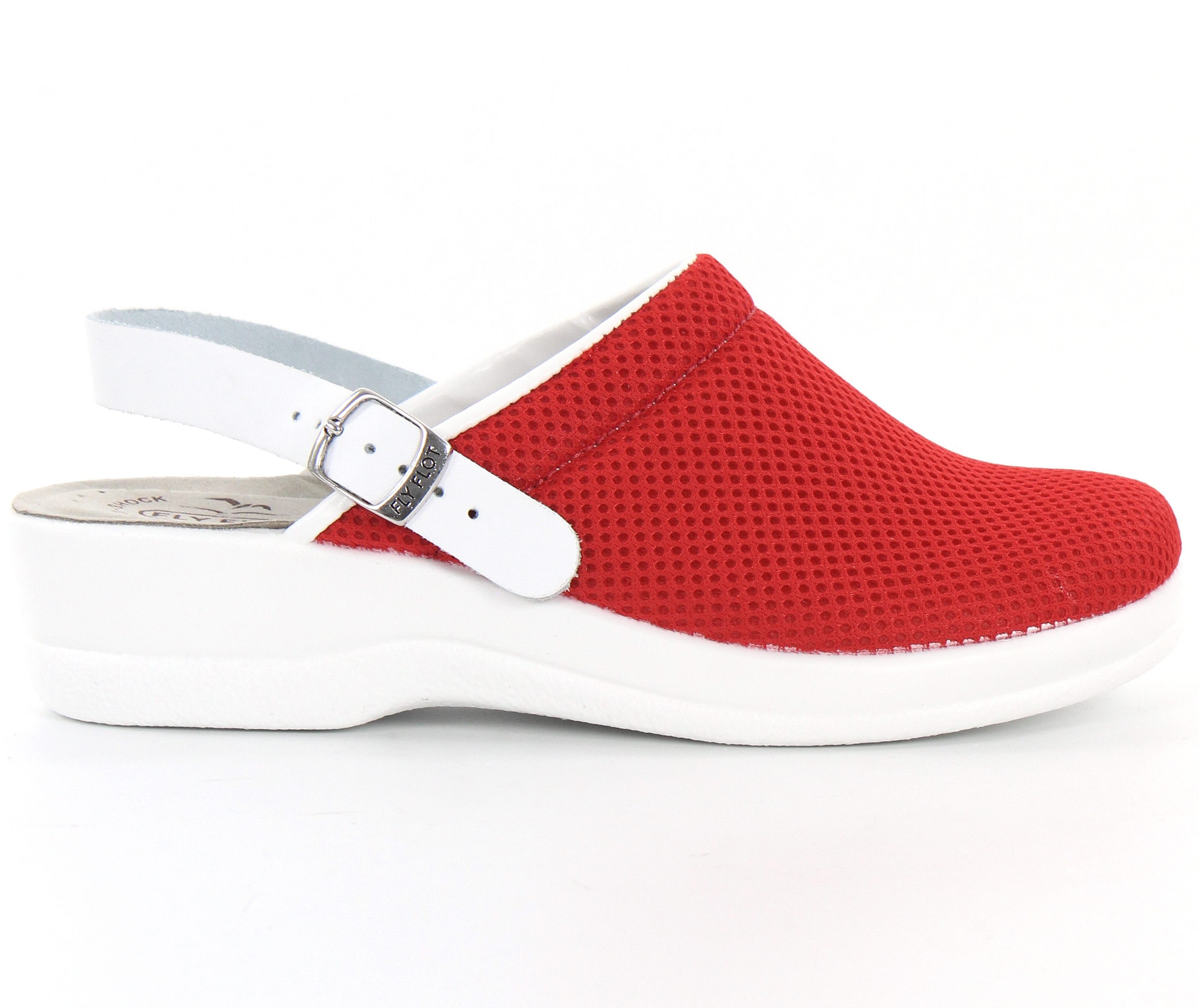 Fly Flot Mules 6375, Red - Stilettoshop.eu webstore