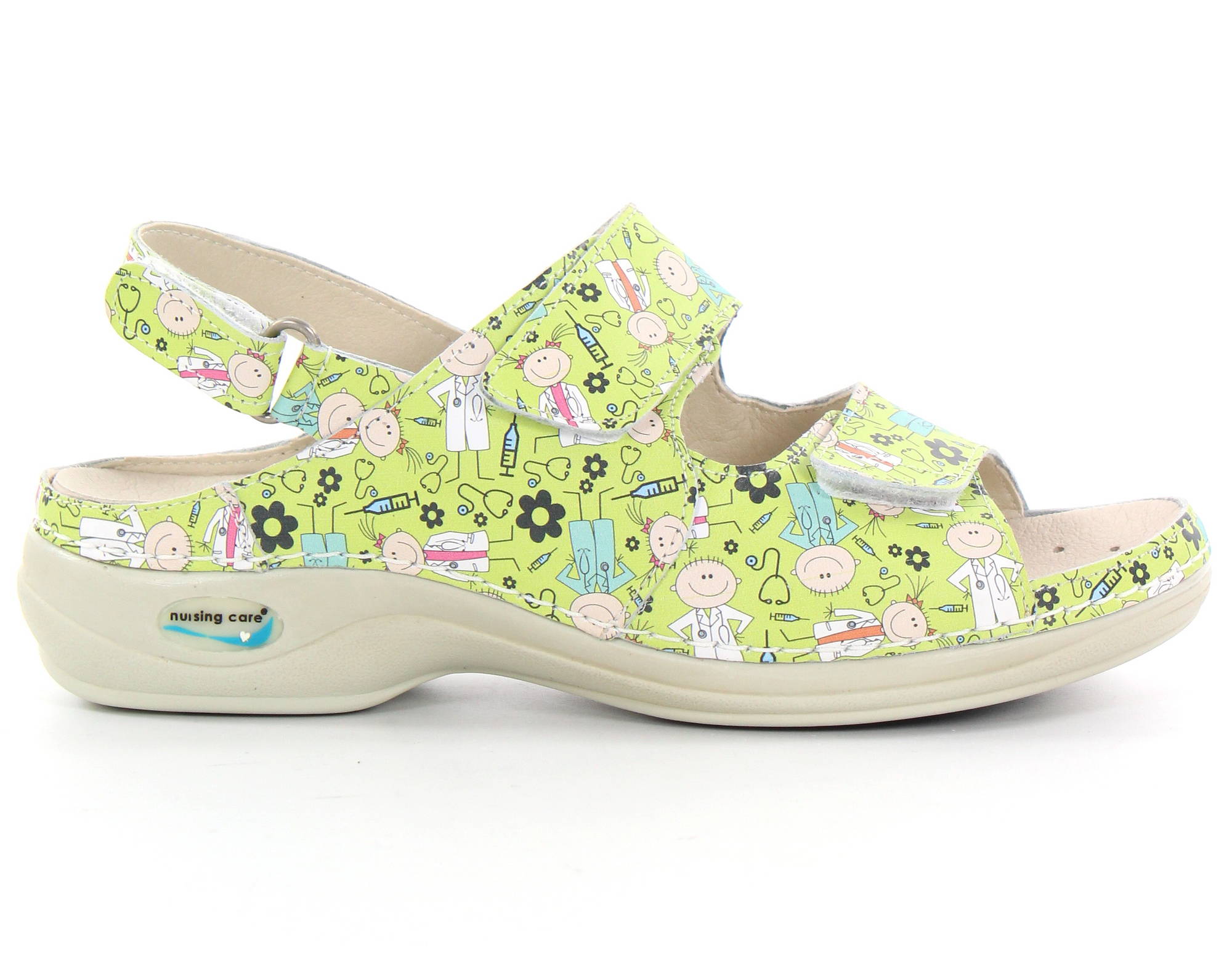 Nursing Care Machine Washable Sandals Leather, playing - Stilettoshop ...