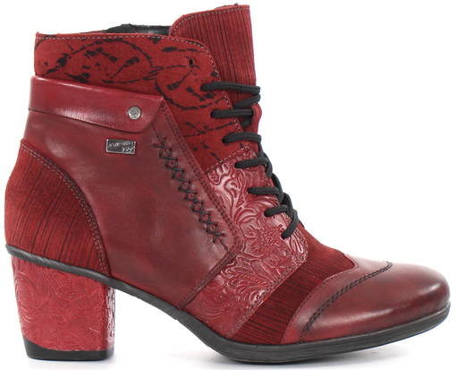Rieker Remonte Ankle Boots D5470-35, red - Stilettoshop.eu webstore