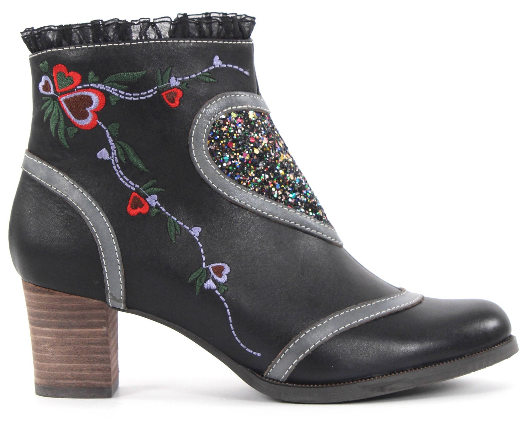 Laura Vita Ankle Boots Amelia 17, Black - Stilettoshop.eu webstore