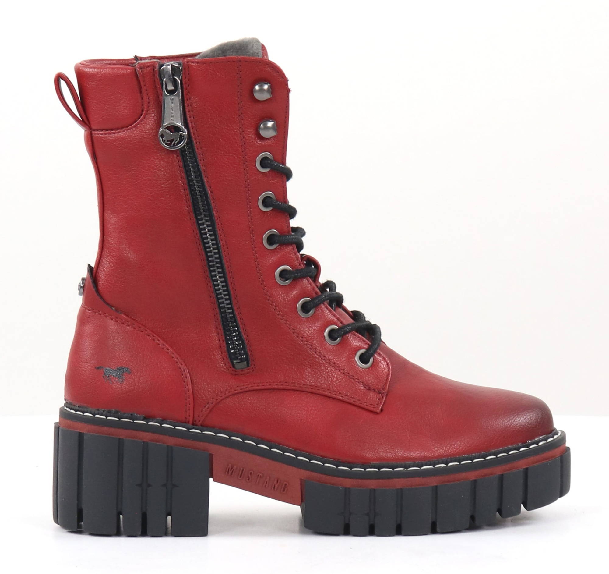 Mustang Ankle Boots 1447-504-5 rot - Stilettoshop.eu webstore