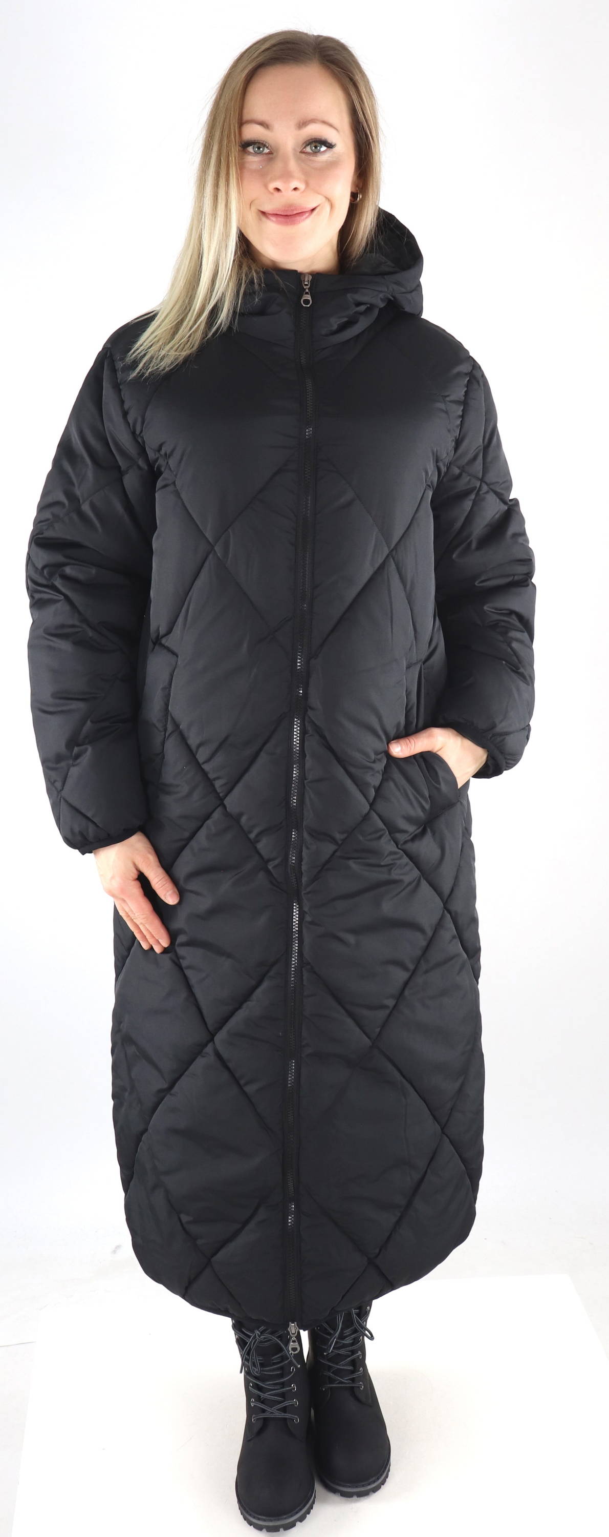 Only Winter Coat Tamara x-long, black - Stilettoshop.eu webstore