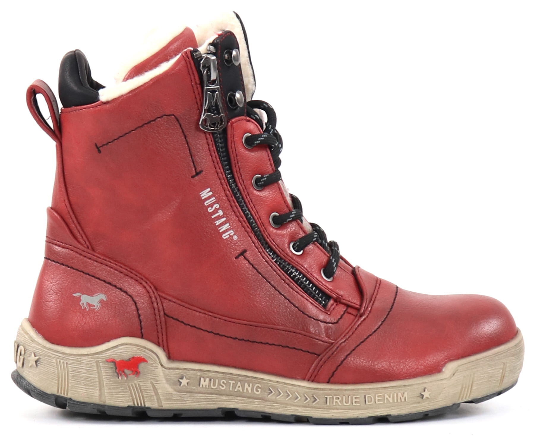 Mustang Ankle Boots 1290-609-5 rot - Stilettoshop.eu webstore